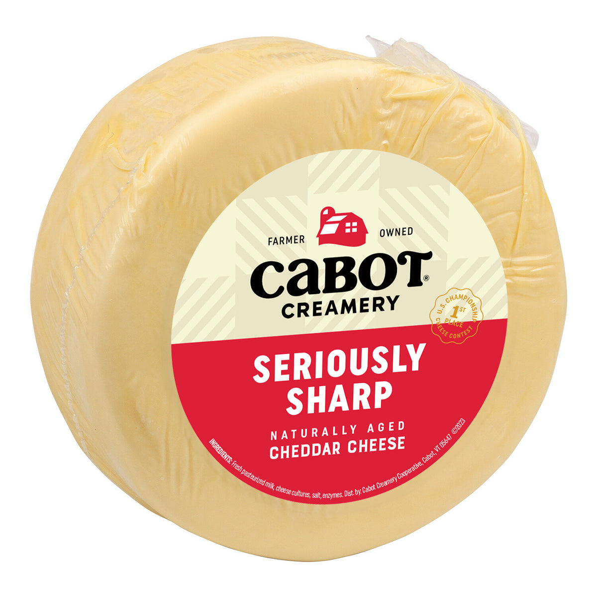 Cabot Seriously Sharp Cheddar Cheese, Flat – Cabot Foodservice