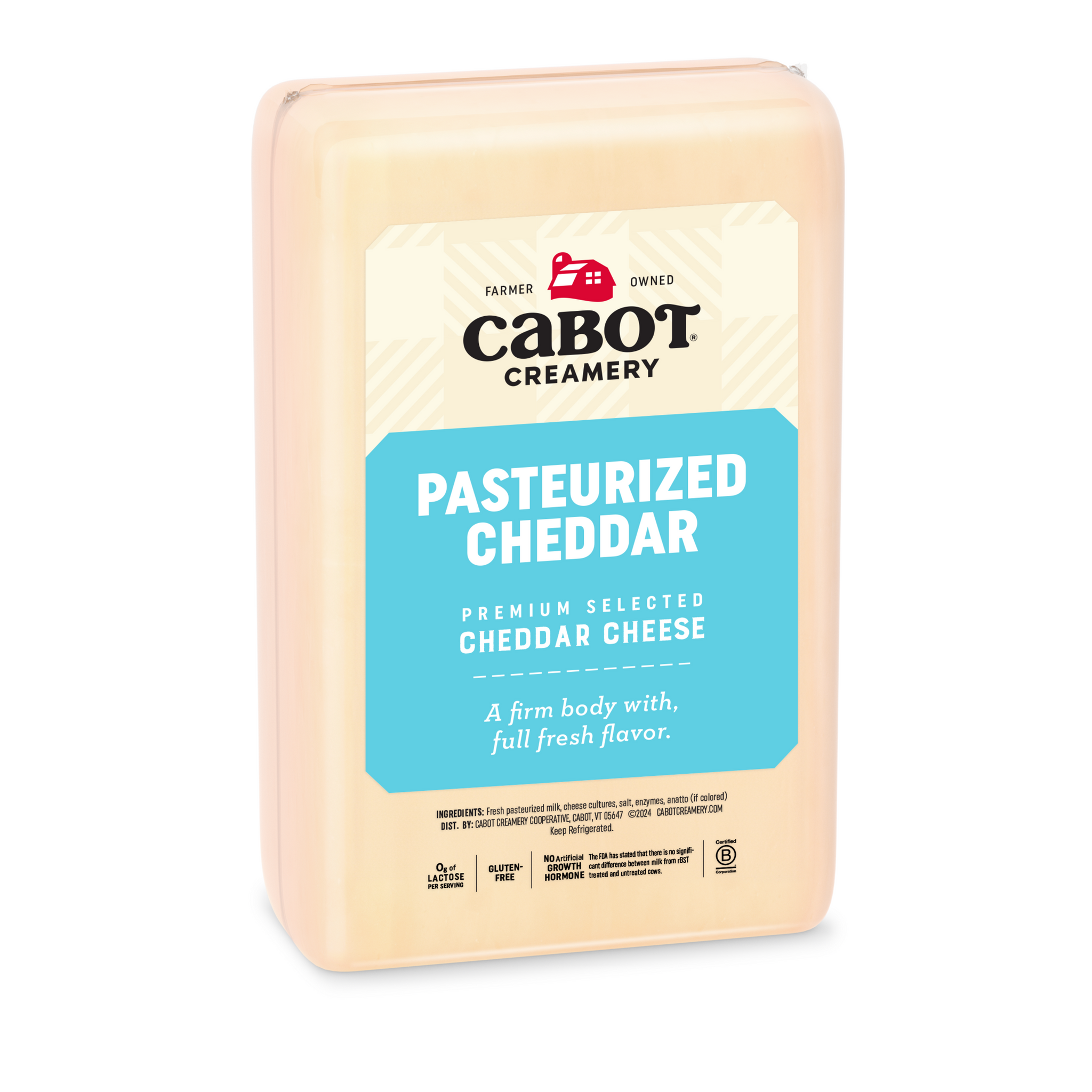 Cabot Current Pasteurized Cheddar Cheese, Block – Cabot Foodservice