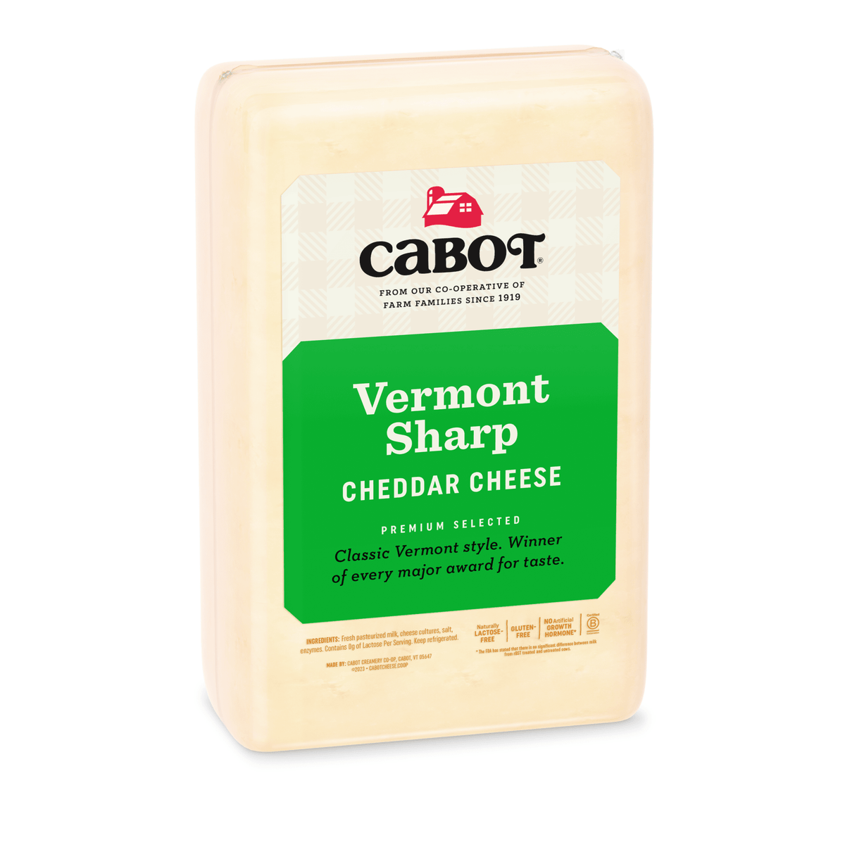 Cabot Sharp Cheddar Cheese, Print – Cabot Foodservice
